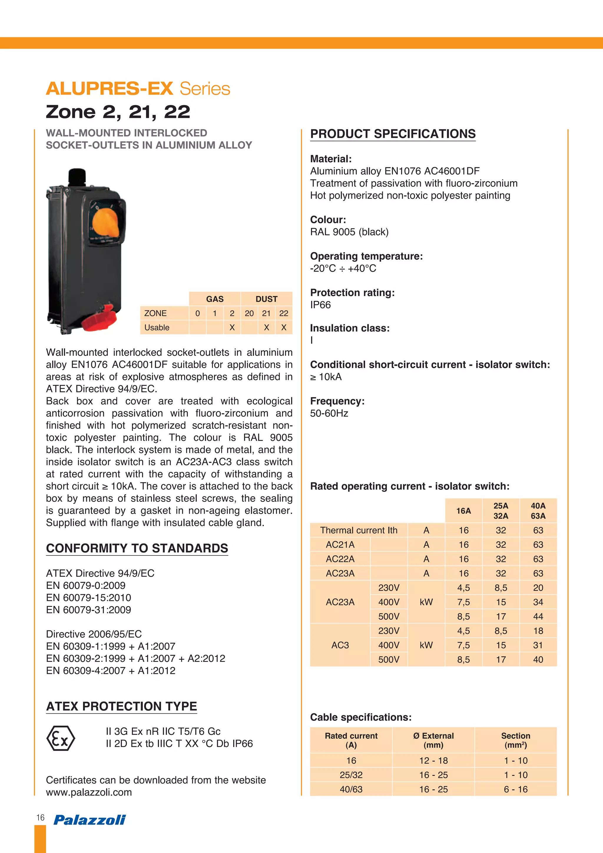 Lewden Electrical Palazzoli ATEX Solutions for Explosive Atmospheres ...