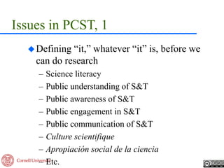 The Past, Present, and Future (!) of Science Communication Research | PPT