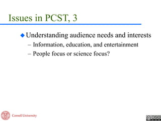The Past, Present, and Future (!) of Science Communication Research | PPT