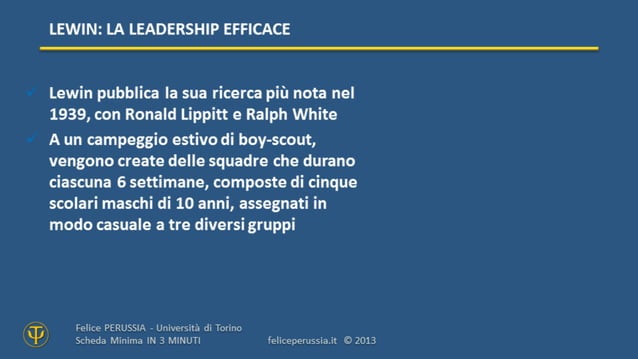 Lewin leadership efficace | PPT