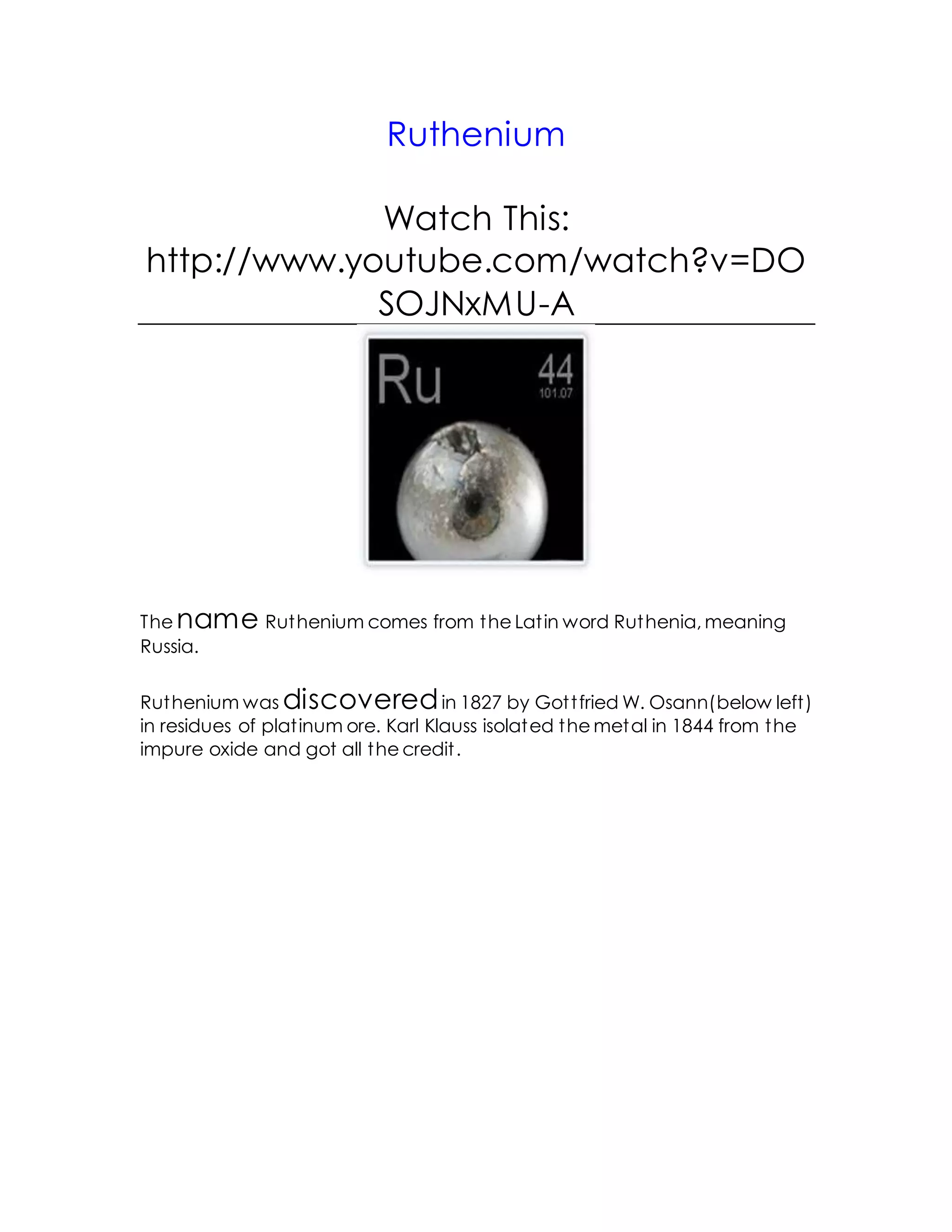 Ruthenium (Brittany Lewin) | DOCX