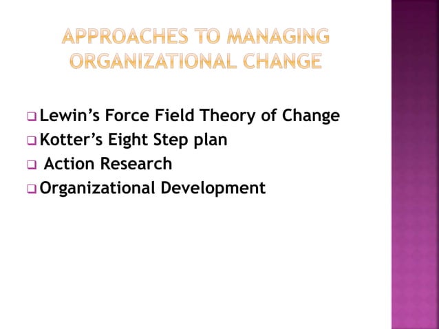 Lewin’s three step change model | PPTX | Management Consulting Industry ...