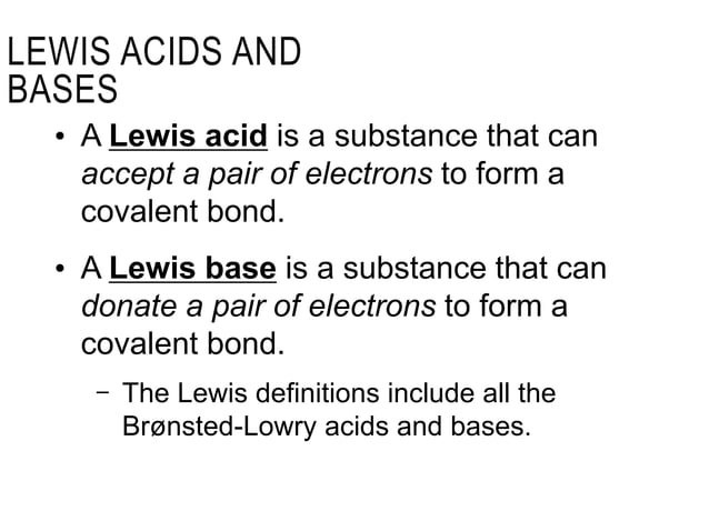 Lewis acid base | PPTX | Chemistry | Science