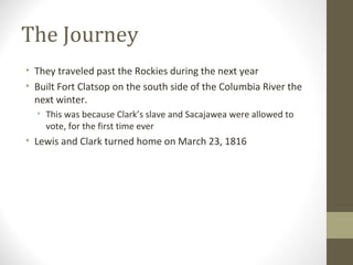 Lewis and clark | PPT | North America Travel | Travel Locations