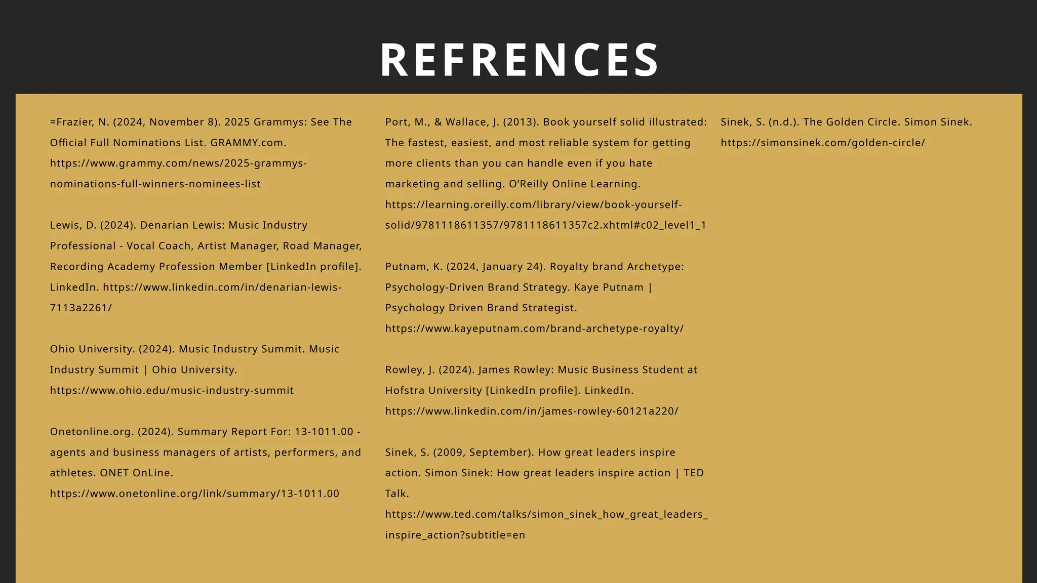 Denarian Lewis Personal Brand Exploration | PPT