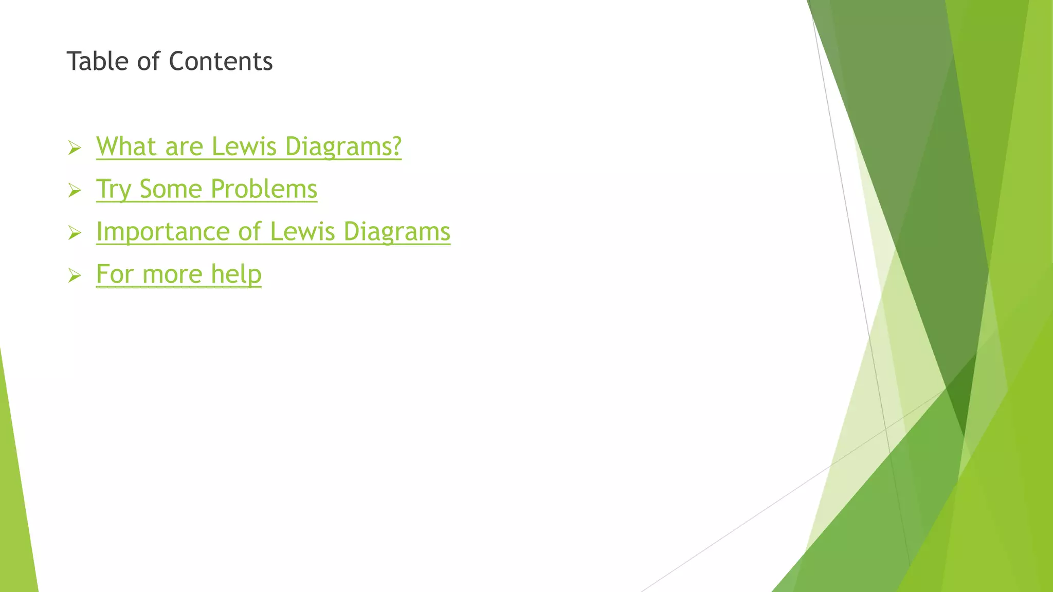 Lewis Diagram | PPTX