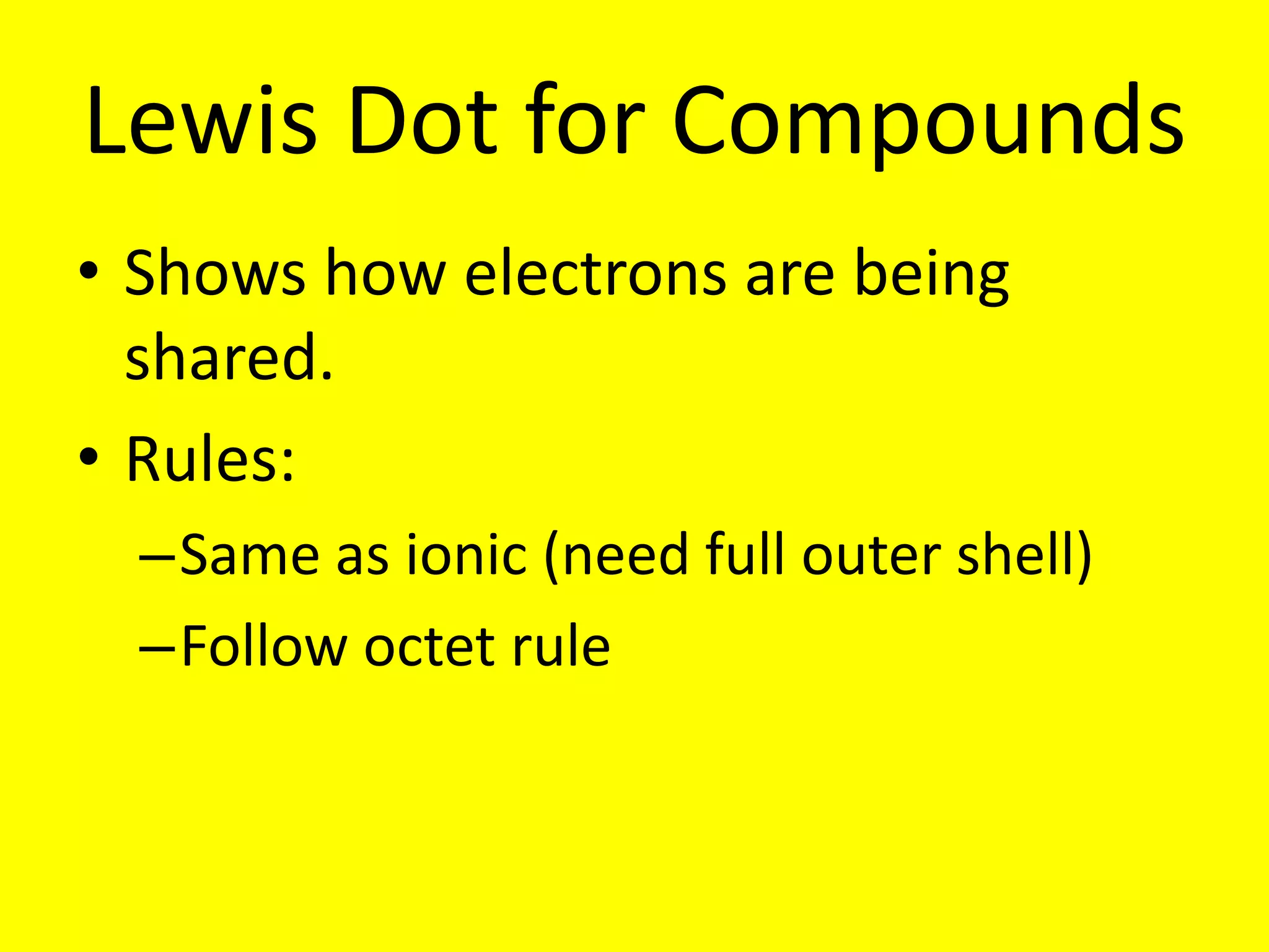Lewis dot compounds | PPTX