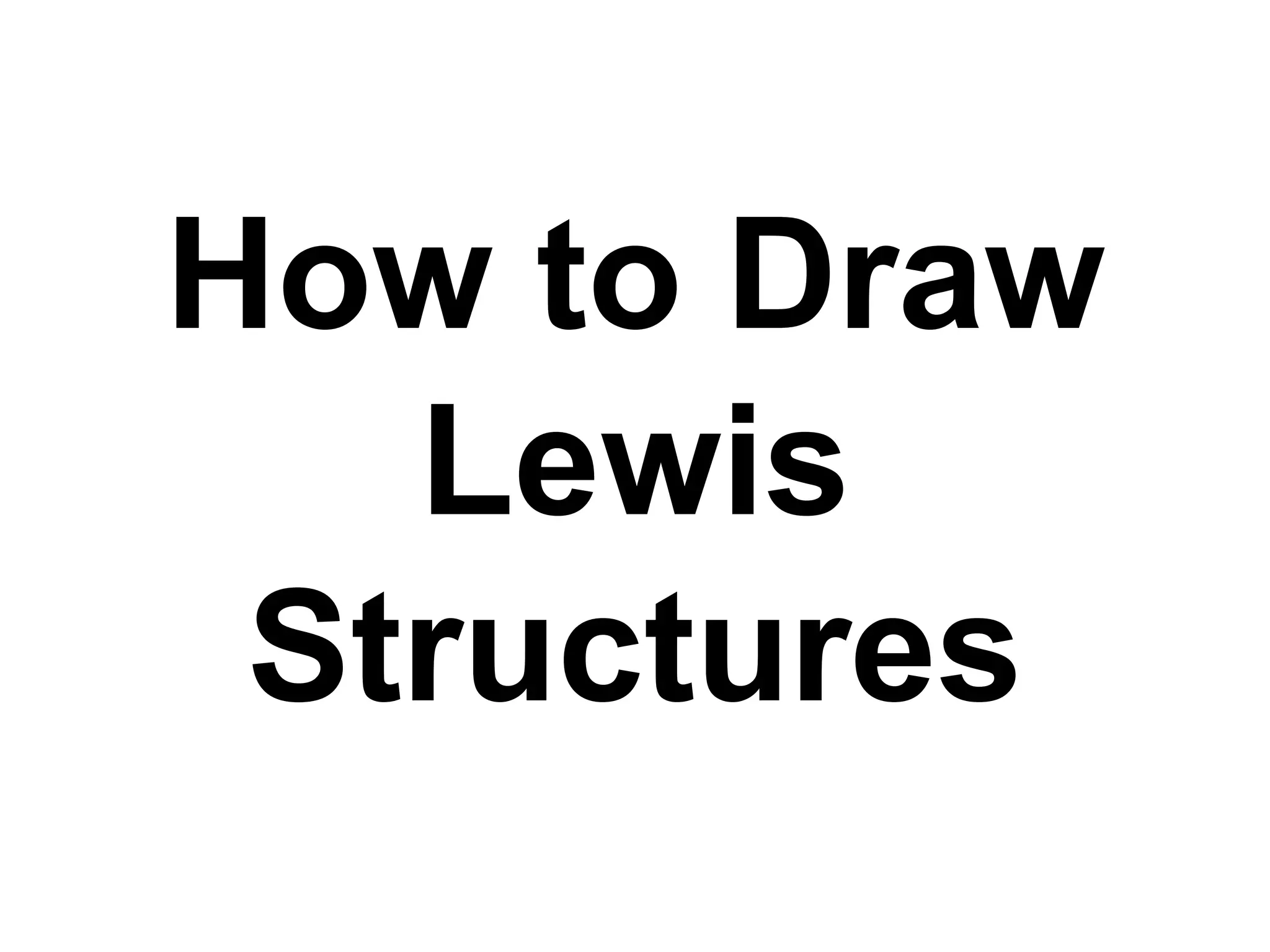 Lewis Dot Diagram or Structure in Chemistry | PPT