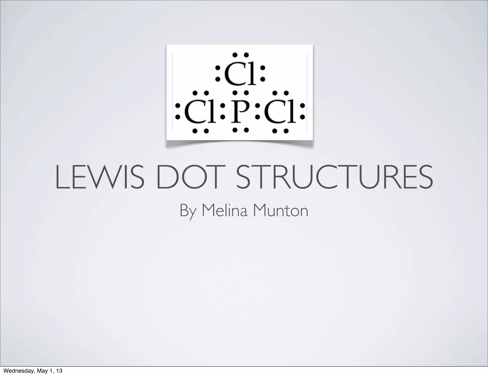 Lewis dot structures | PDF