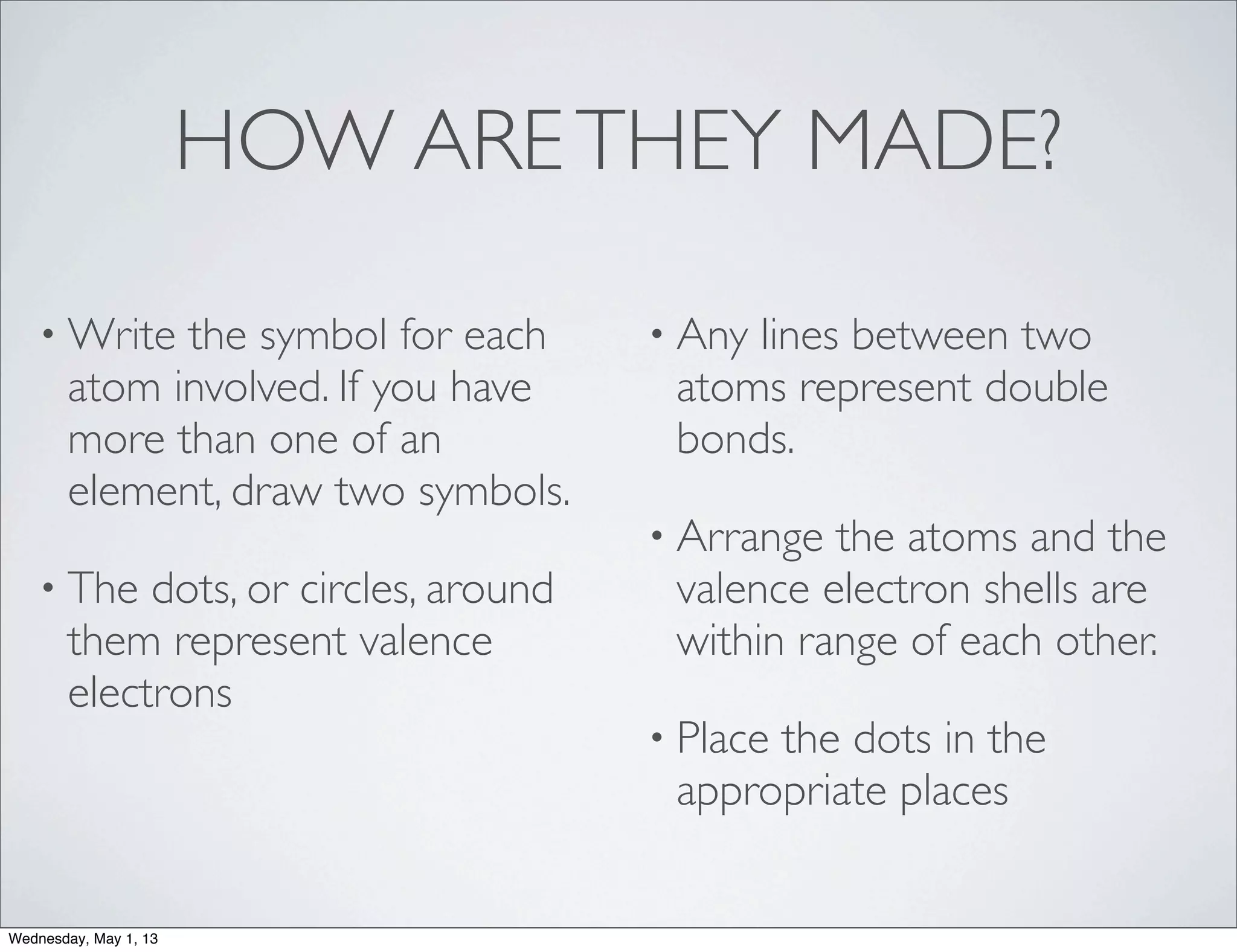 Lewis dot structures | PDF
