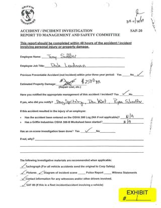 Discovery and Admissability of Safety Committee Trucking Investigations ...