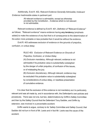 Discovery and Admissability of Safety Committee Trucking Investigations ...