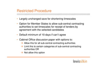 Changes to the EU procurement rules - how will it affect you? | PDF