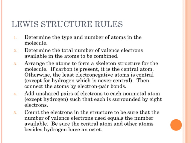 Lewis structuregood | PPT