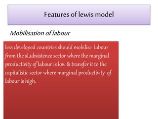Lewis theory of_unmlimited_supply_of_labour | PPTX