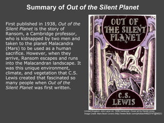 Lewis' view of Mars in out of the silent planet | PPT
