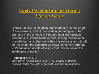 Lewis' view of Venus in Perelandra | PPT
