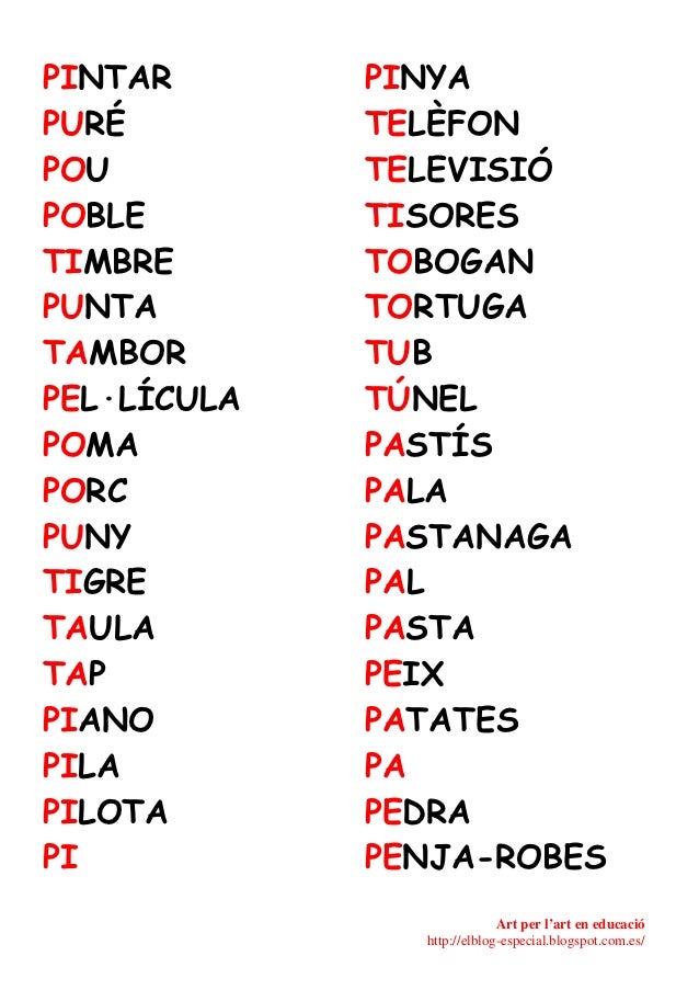 LectoEscriptura word p,t