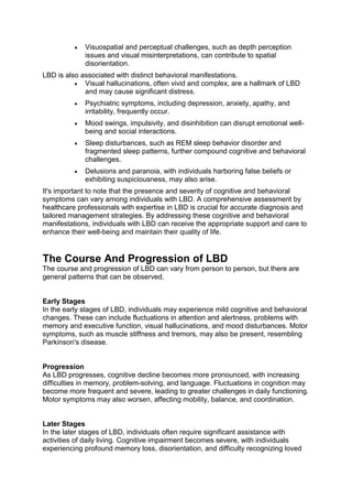 Lewy Body Dementia.docx | Brain and Nervous System Disorders | Diseases ...