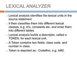 Lex Tool | PPTX | Programming Languages | Computing