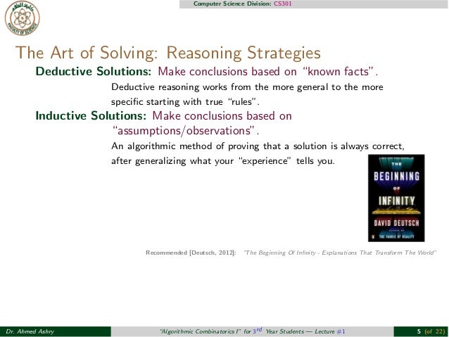Lecture #1: Algorithmic Combinatorics I "#FOSCS301#