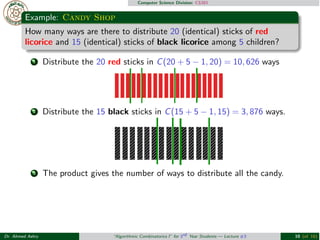 Lecture #3: Algorithmic Combinatorics I "#FOSCS301" | PPT