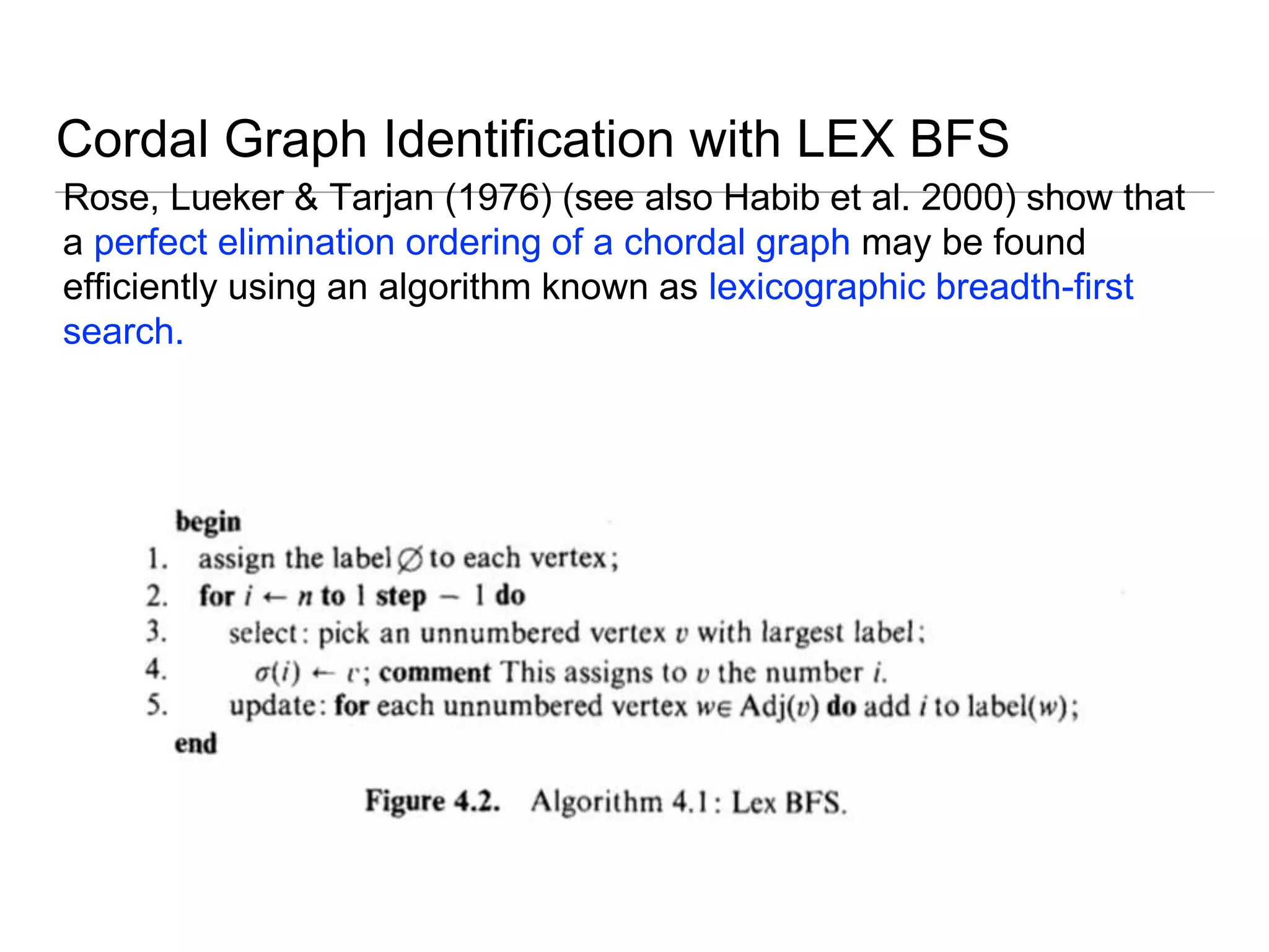 LEXBFS on Chordal Graphs | PPTX