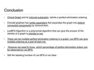 LEXBFS on Chordal Graphs | PPT