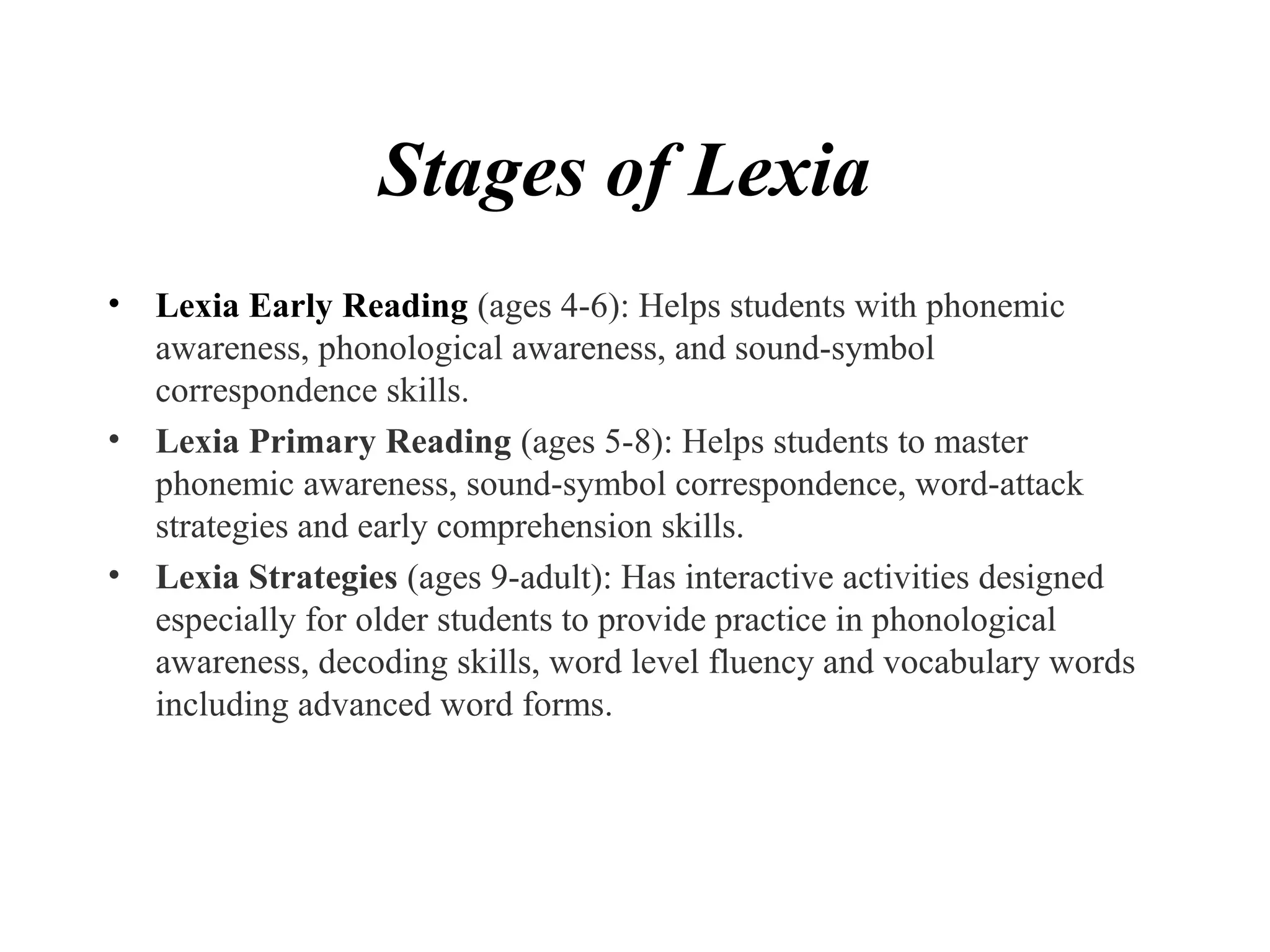 Lexia Reading Power Point Ppt
