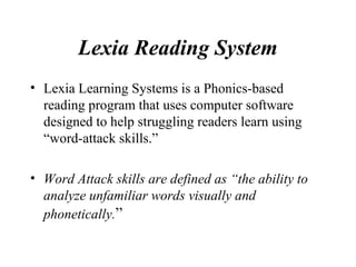 Lexia reading power point | PPT