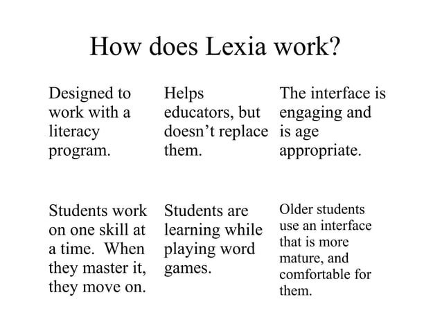 Lexia Reading Power Point Ppt