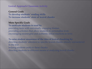 Lexical Approach | PPT