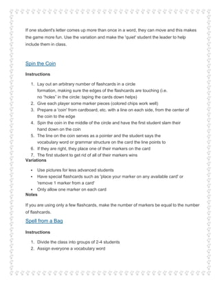 Lexical games | PDF