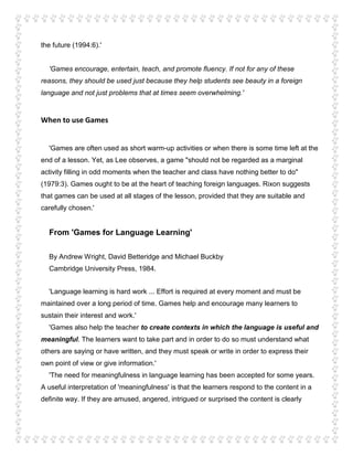 Lexical games | PDF