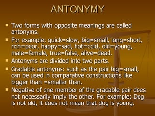 Lexical Relations By Nasir | PPT