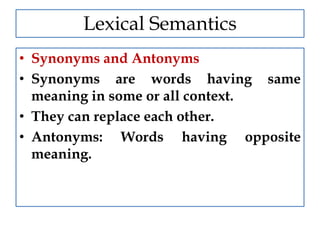 Lexical-Semantics-NLP.pptx bbbbbbbbbbbbbbb | PPT