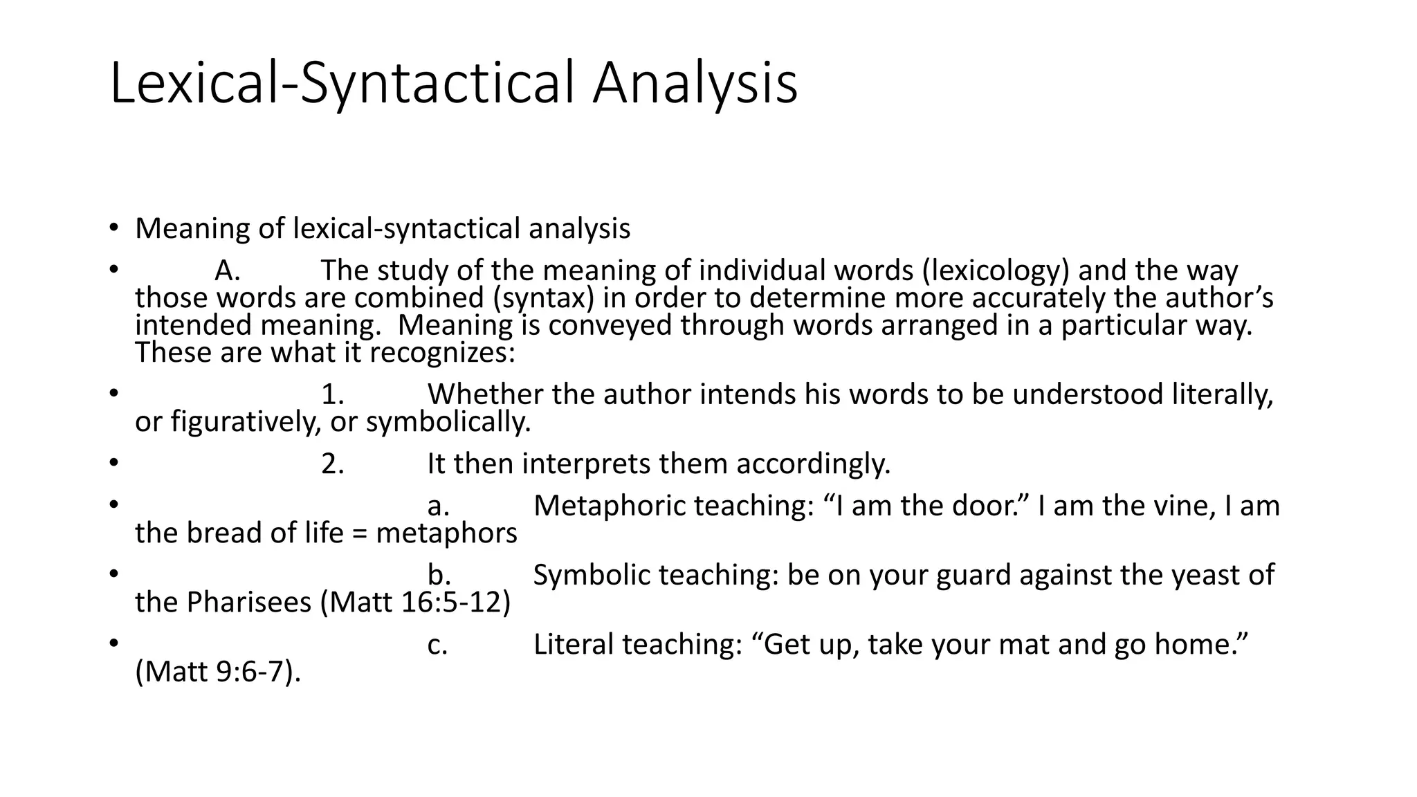 Lexical syntactical analysis | PPTX