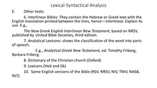 Lexical syntactical analysis | PPTX