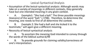 Lexical syntactical analysis | PPTX