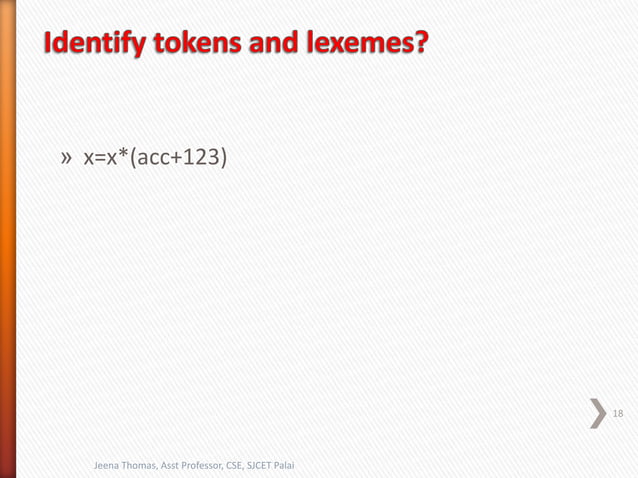 Lexical analysis - Compiler Design | PPTX | Programming Languages ...