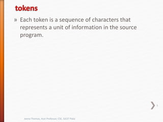 Lexical analysis - Compiler Design | PPTX