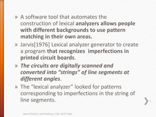 Lexical analysis - Compiler Design | PPTX