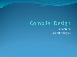 Compiler Design ug semLexical Analysis.ppt | Programming Languages ...