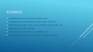 Lexical and functional word | PPTX