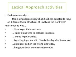 Lexical approach | PPT