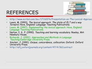 Lexical approach | PPT