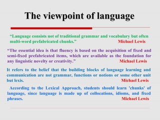 Lexical approach | PPT