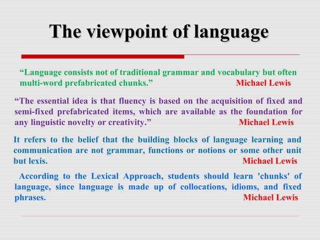 Lexical approach | PPT