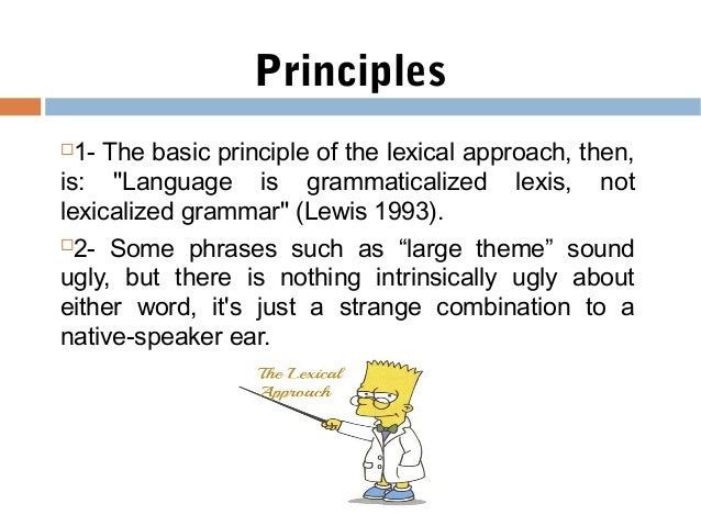 Lexical approach
