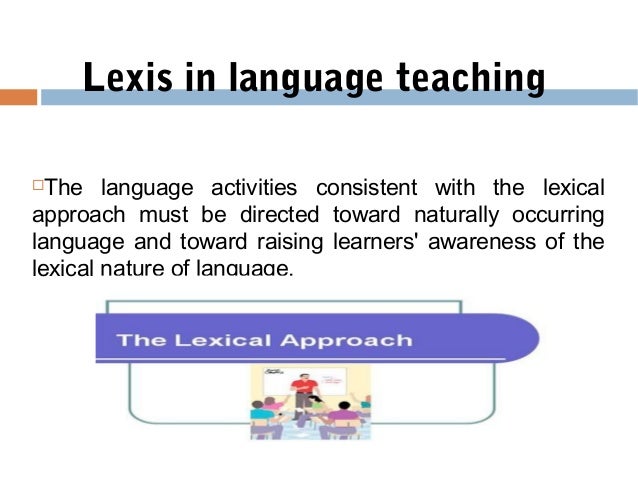Lexical approach